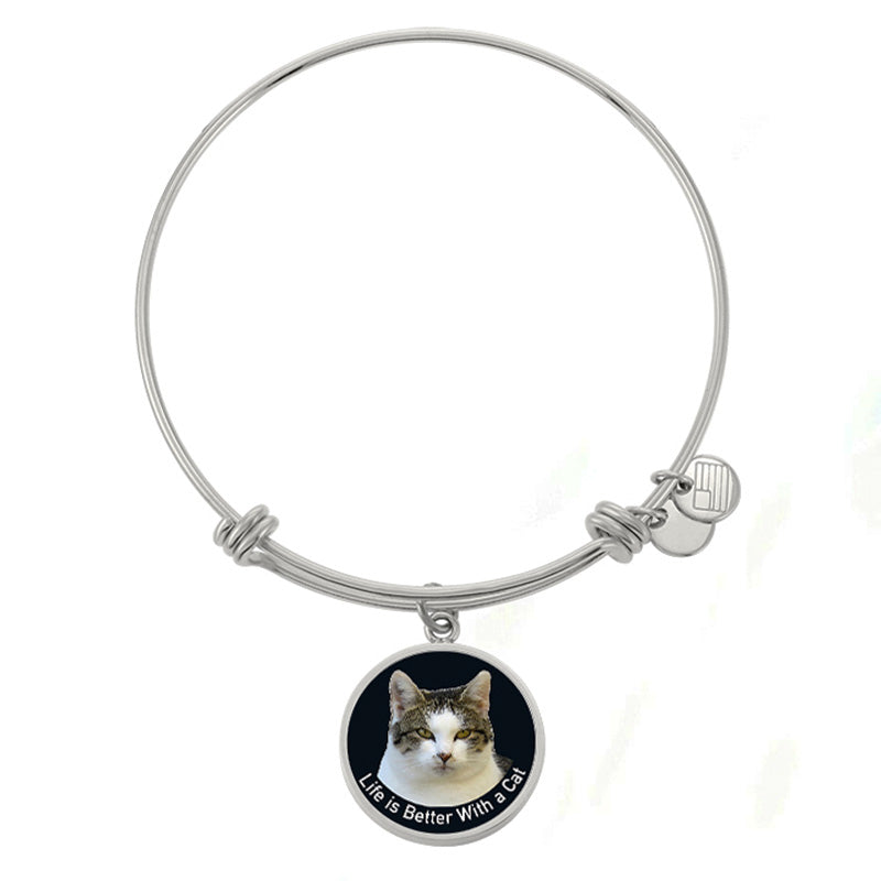 Cat Bangle Bracelets - Life Is Better With A Cat – Cute Cats Store
