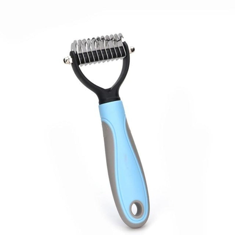 Cat Deshedding Brush - Grooming Dematting Tool For Long Hair Cats ...